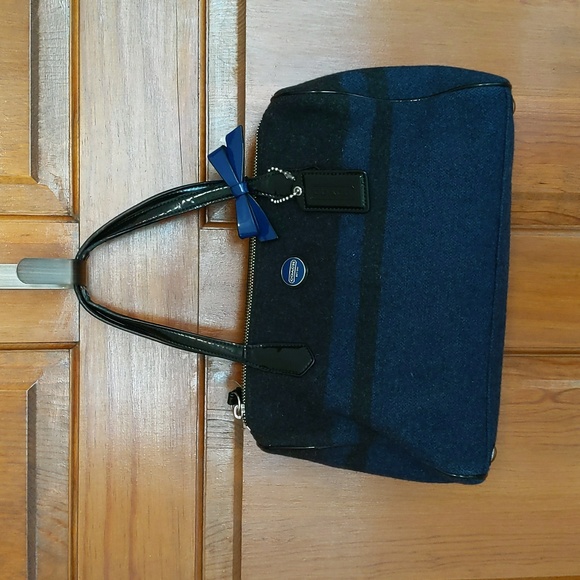 Coach | Bags | Coach Wool Striped Purse | Poshmark